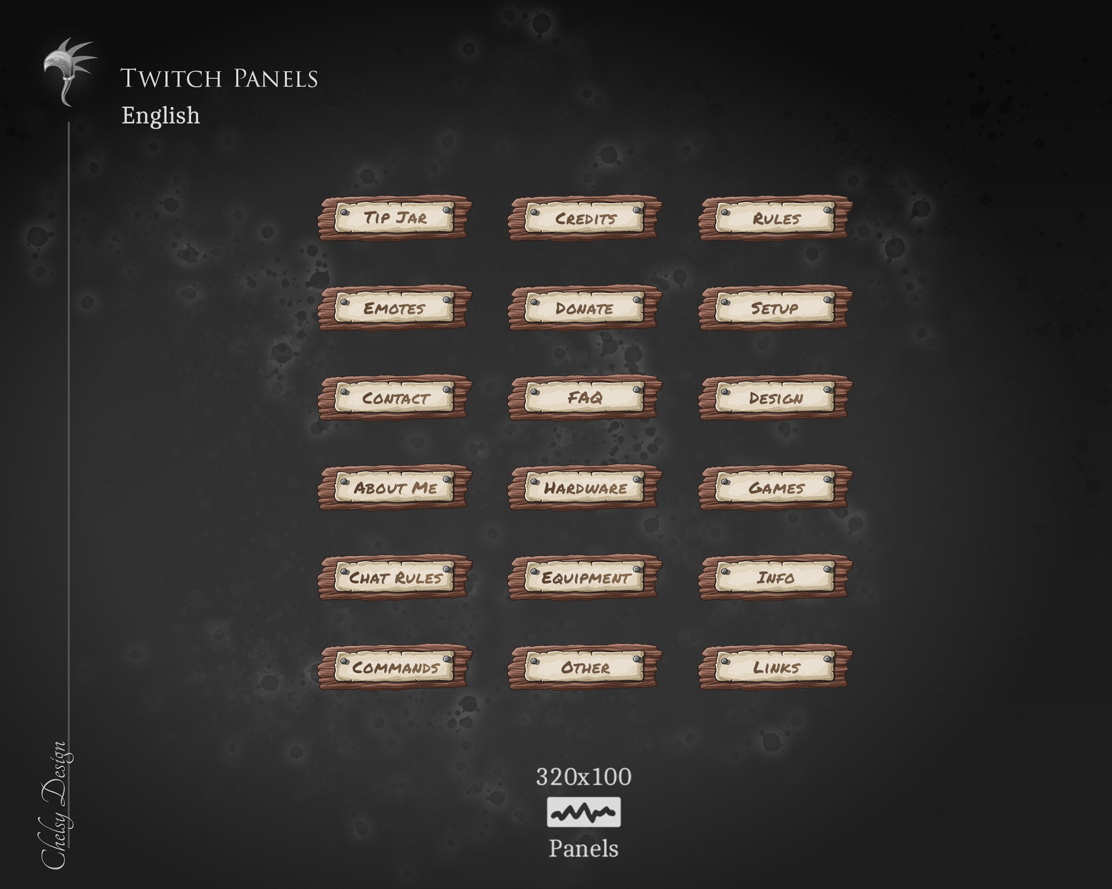 Quest Board Twitch Panels | English Platform | for Streamer - Etsy