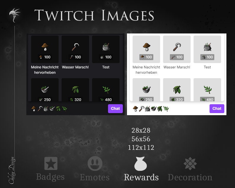 Alchemy Druid Item Images | for Twitch Discord | as Badges Emotes ...