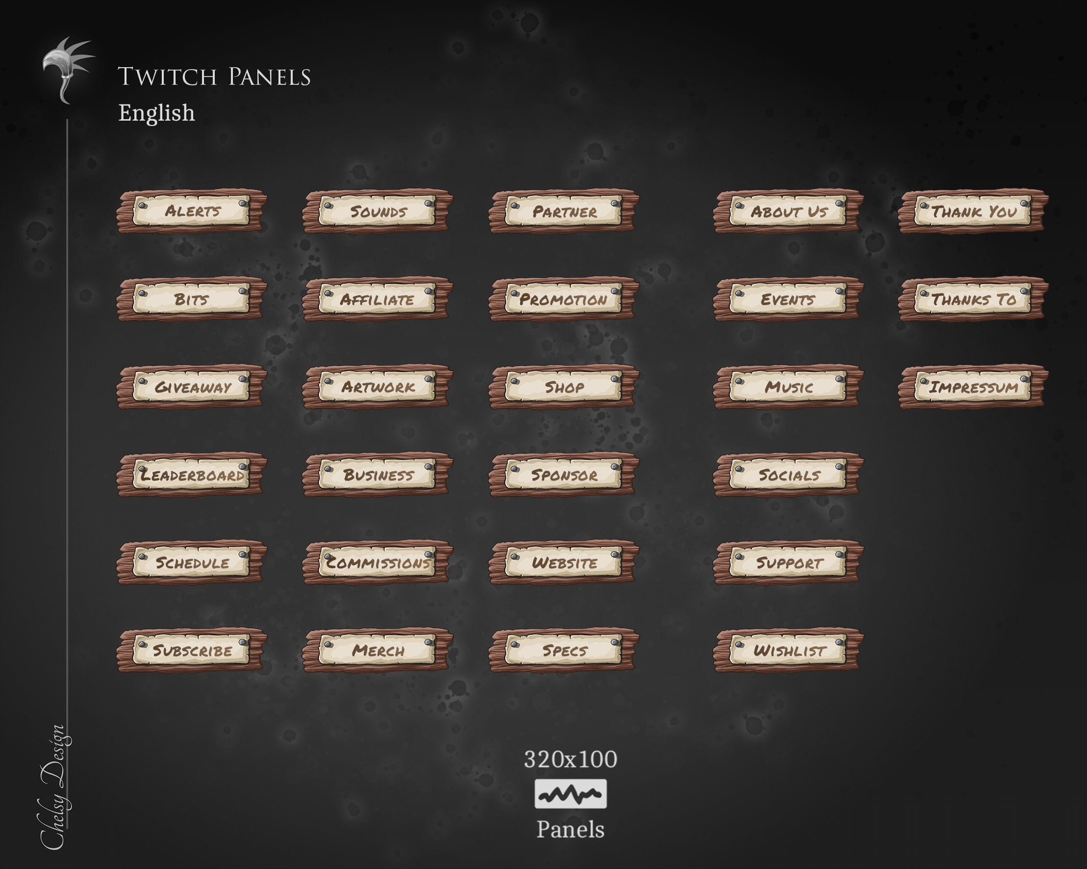 Quest Board Twitch Panels | English Platform | for Streamer - Etsy
