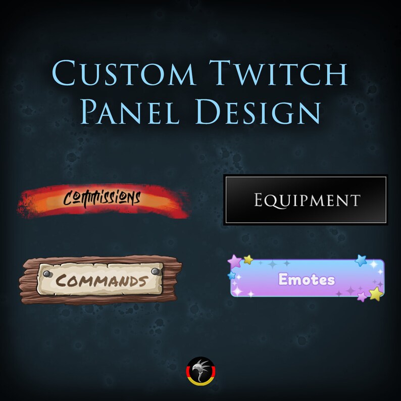 Custom Twitch Panels Design - Etsy