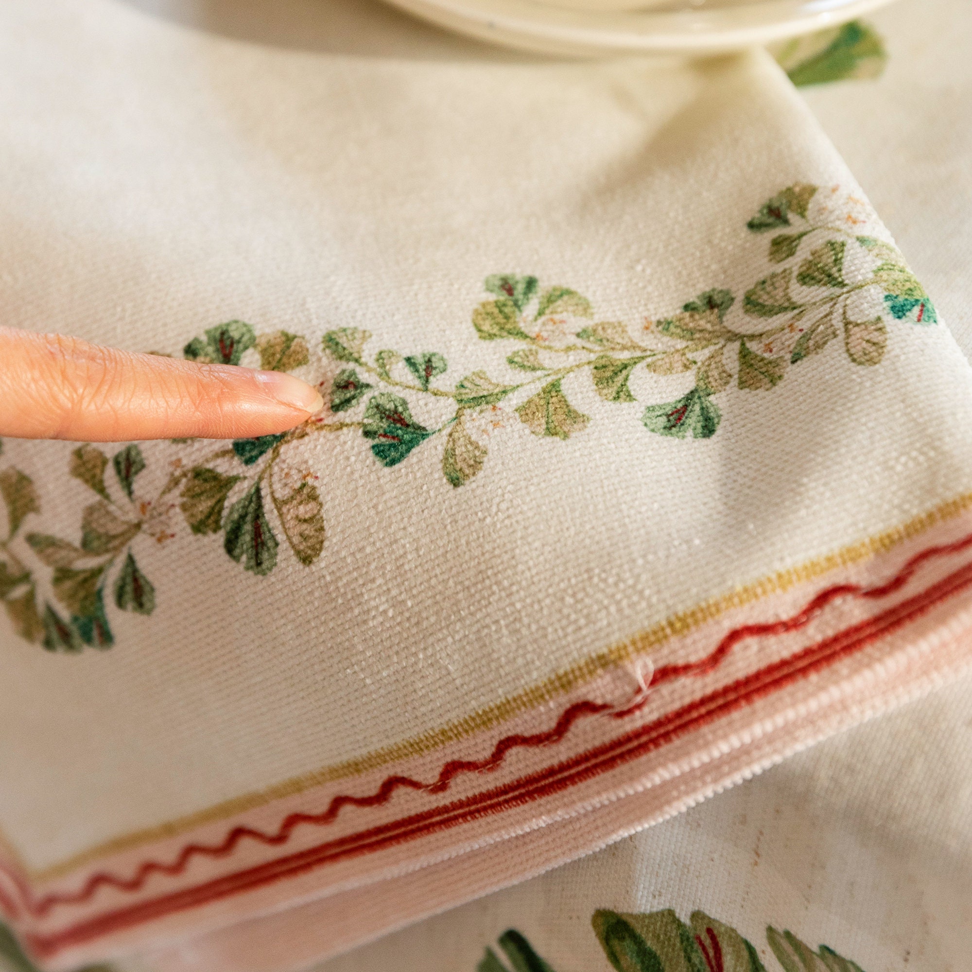 Ginkgo Pattern Napkins Table Placemats Cloth Custom Napkins ...