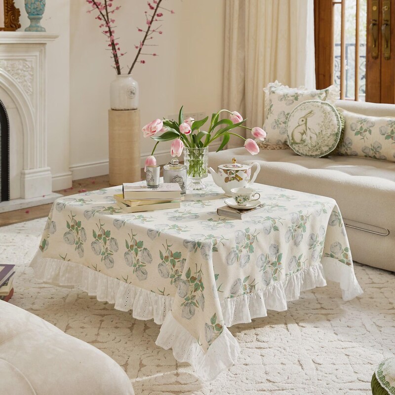 Ruffle Table Cloth - Etsy