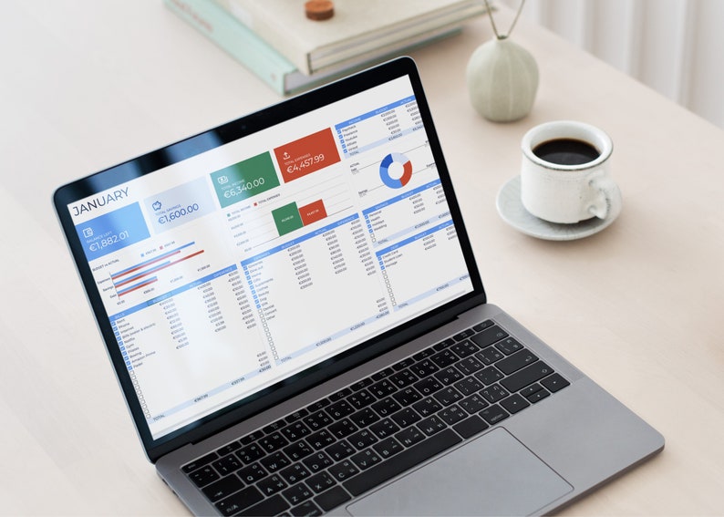 Monthly Budget Spreadsheet Template for Google Sheets Financial Planner ...