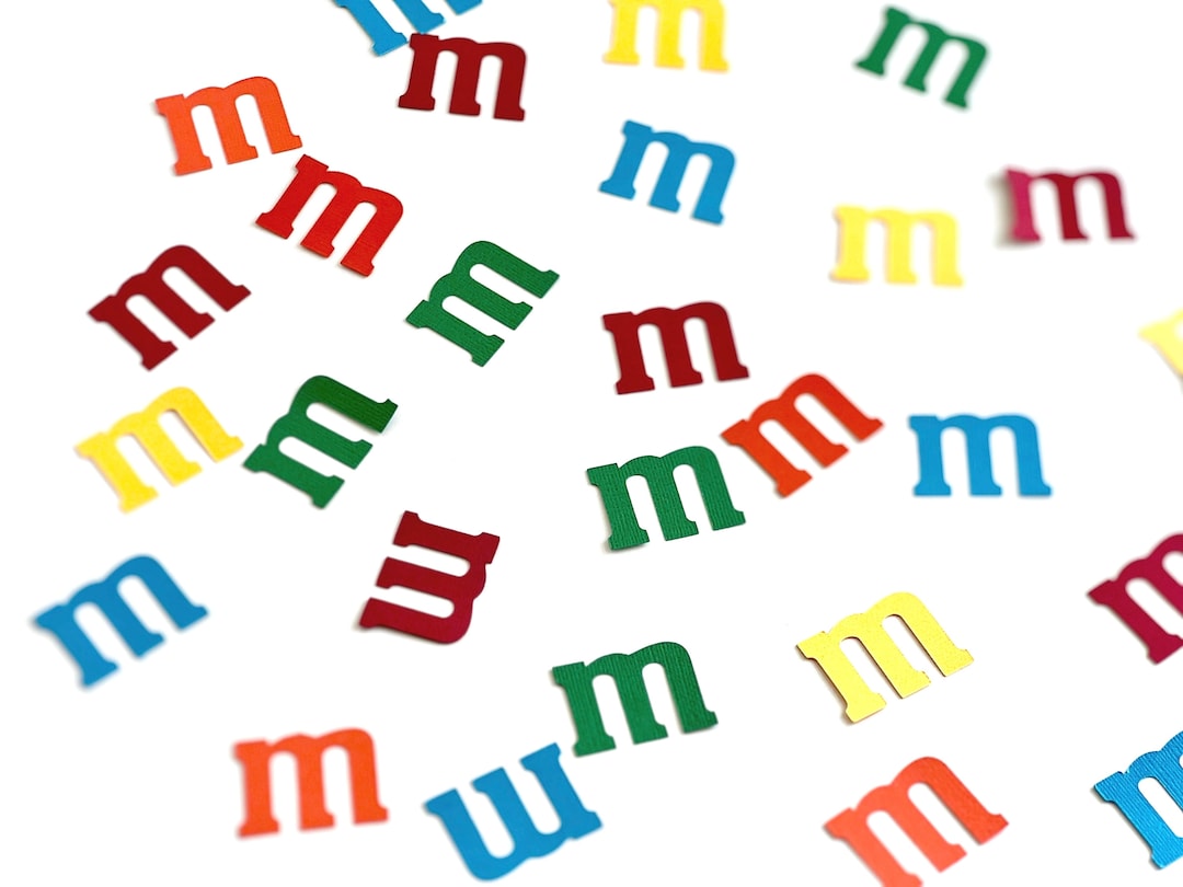 M&m’s Birthday Decoration Mms Confetti Decor Candy M and Ms Chocolate ...