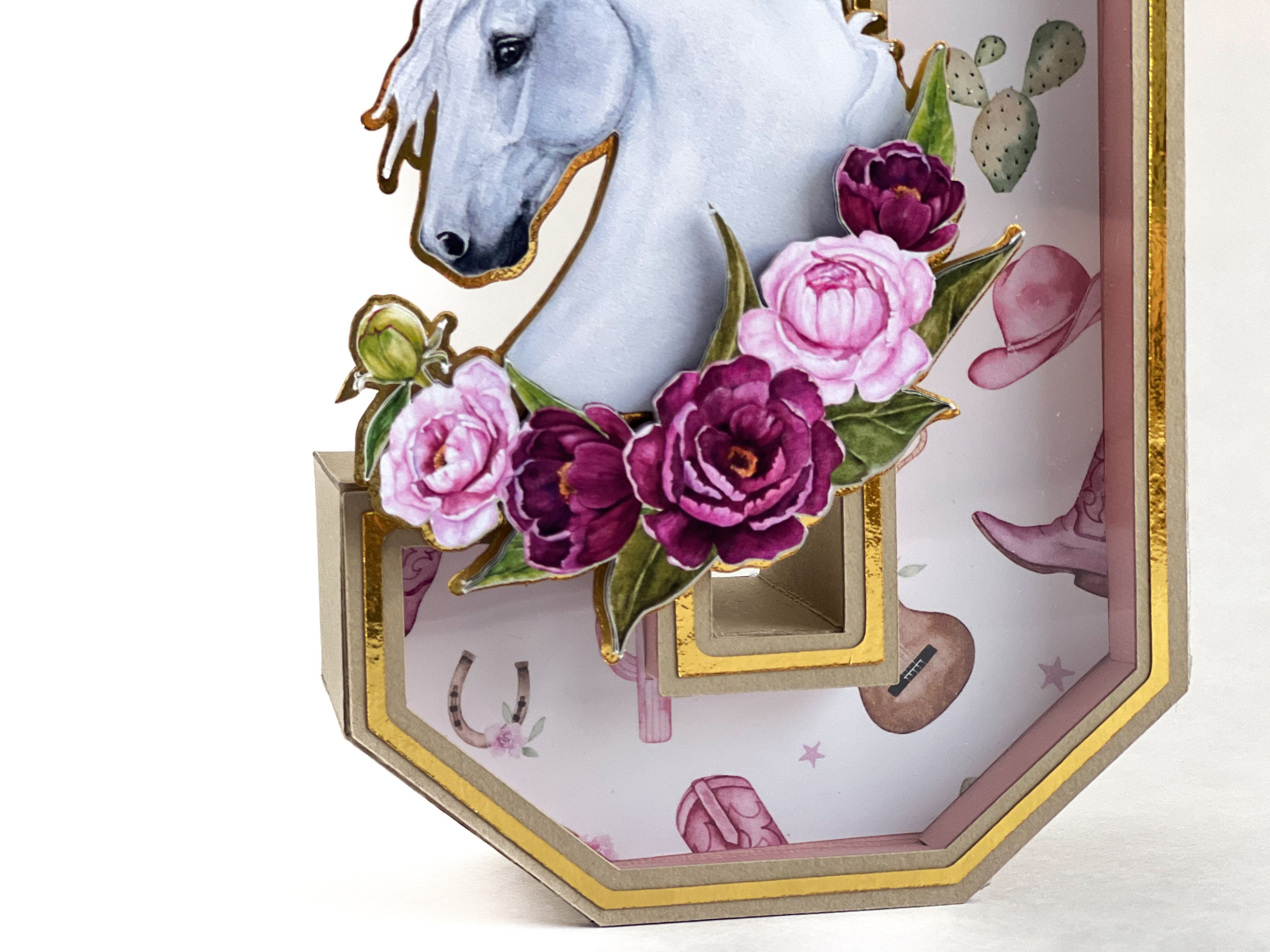 Horse Themed 3D Letter With Name, Equestrian Gift for Girl, Custom ...