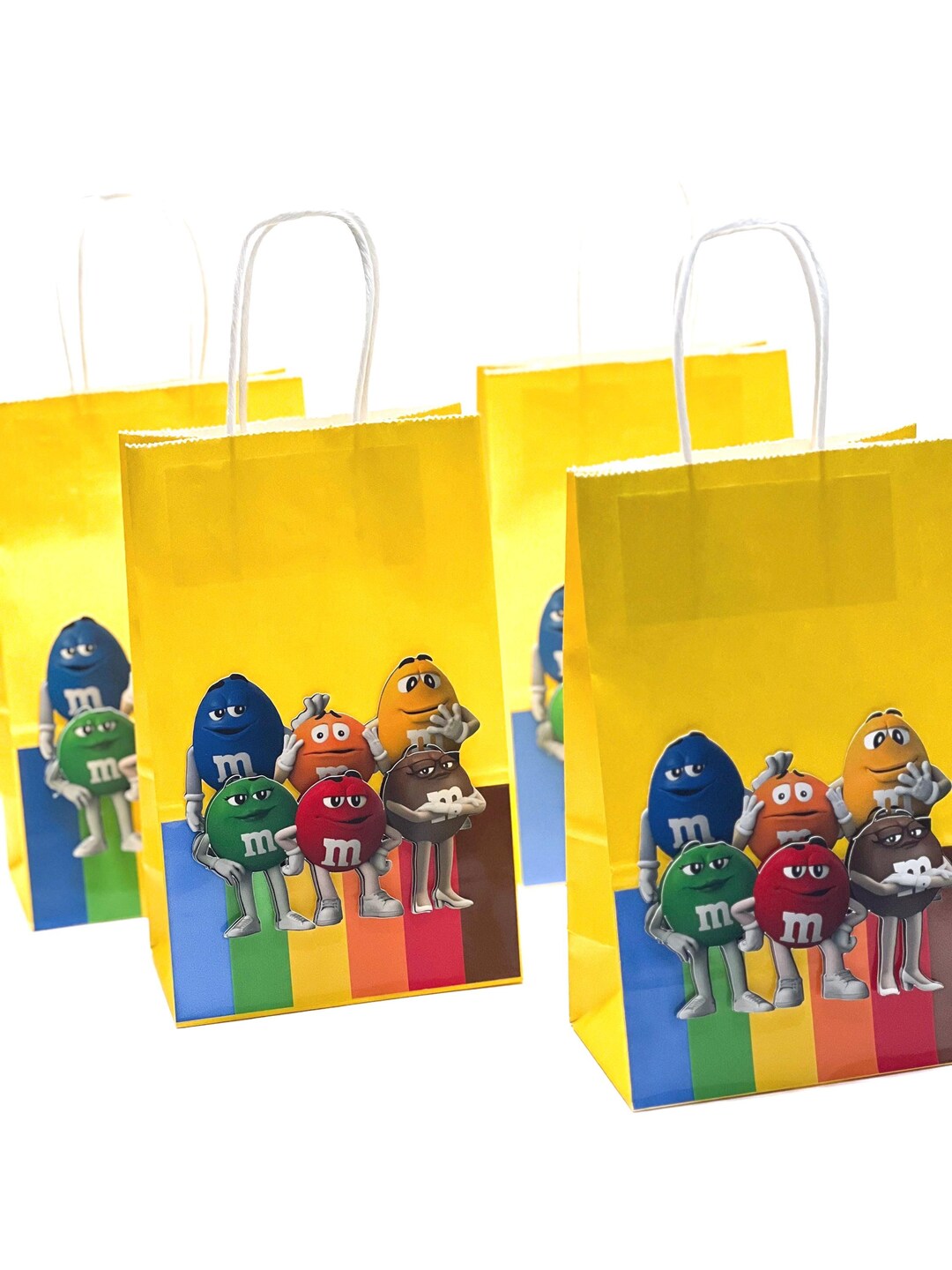 M&ms Favor Bags M and M Gift Bag for Guest Treat Bag M and M Theme ...