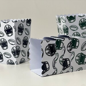 Football Popcorn Box for Party Favor Snack Mini Popcorn Cup Football ...