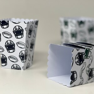 Football Popcorn Box for Party Favor Snack Mini Popcorn Cup Football ...