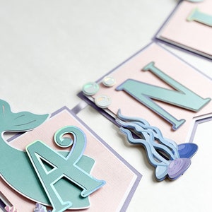 Mermaid Custom Banner for Birthday Girl Banner Under the Sea Party ...