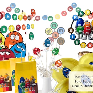 M&ms Favor Bags M and M Gift Bag for Guest Treat Bag M and M Theme ...