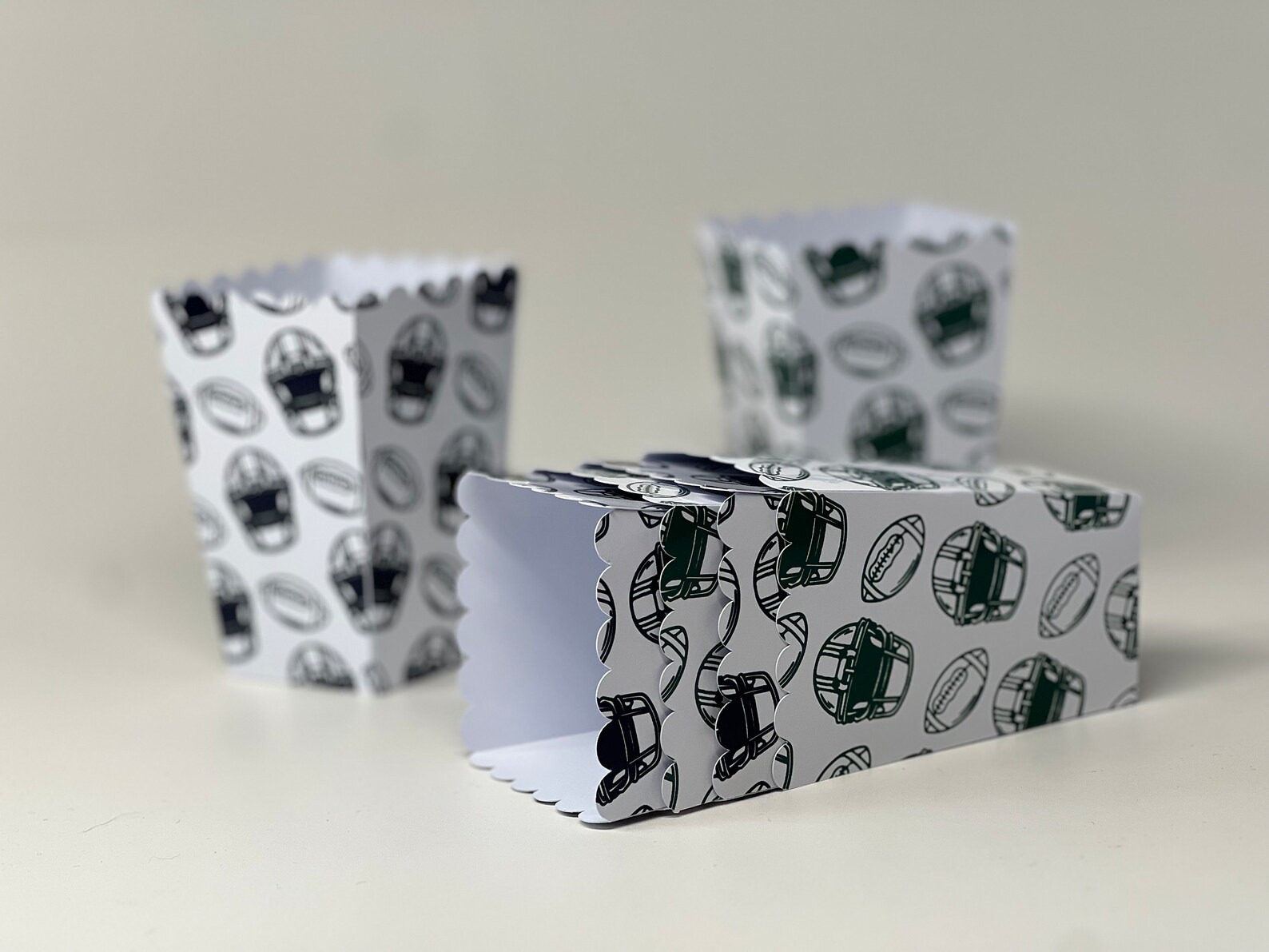 Football Popcorn Box for Party Favor Snack Mini Popcorn Cup Football ...