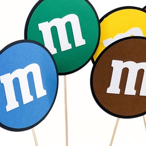 M&ms Party Decorations M and M Birthday Party Candy M Ms Centerpiece ...