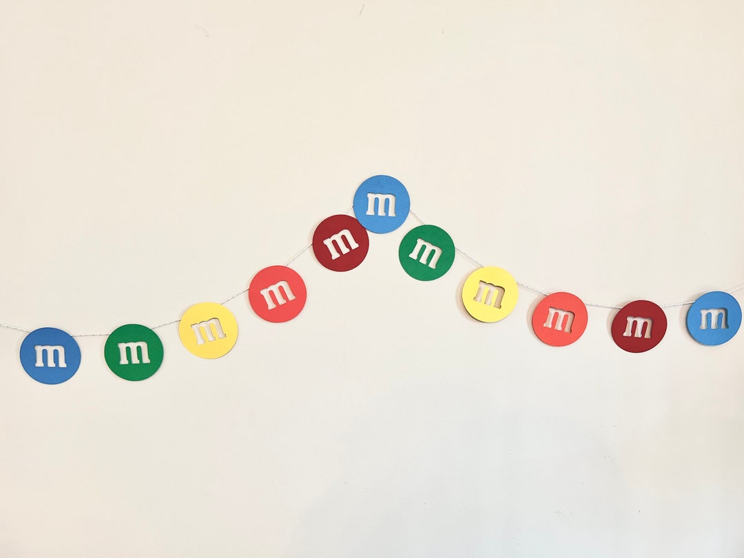 M&m's Birthday Decoration Candy M and Ms Chocolate Candy Theme Party ...