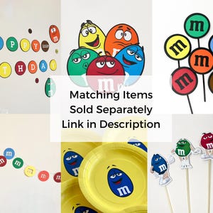 M&ms Party Decorations M and M Themed Party for Birthday Candy M and M ...