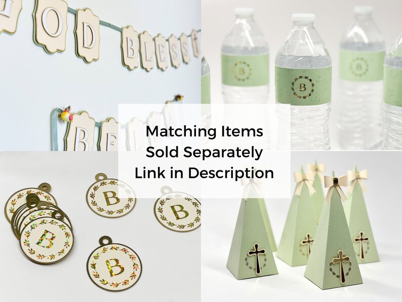 Baptism Favor Box for Guests Baptism Candy Box for Christening Party ...