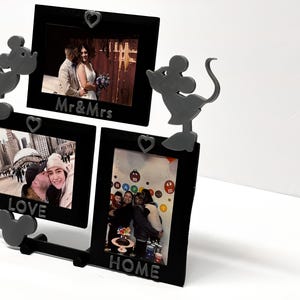 Mickey and Minnie Personalized Photo Frame Disney Inspired Picture ...