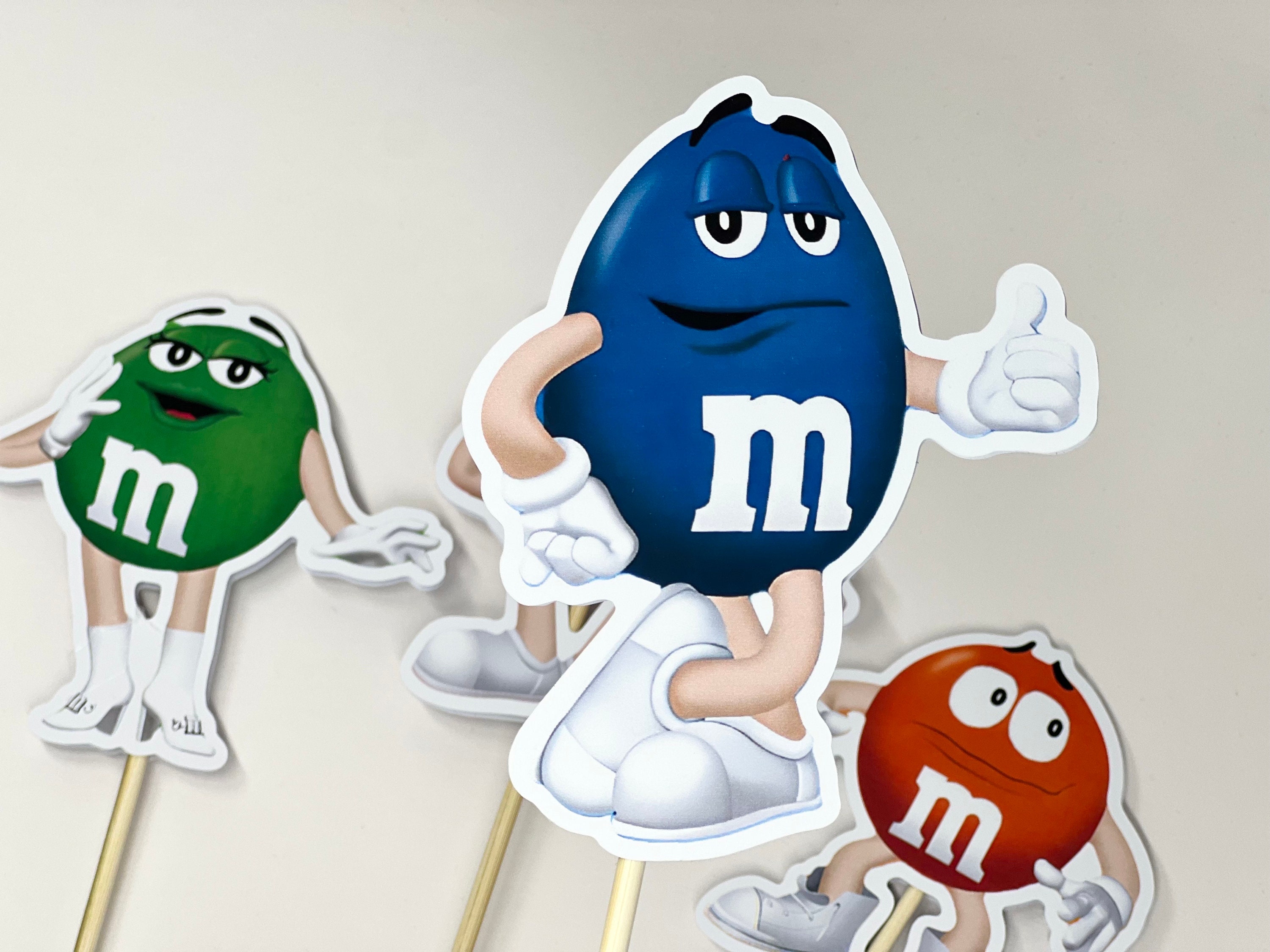M&m's Centerpiece Sticks for Birthday Decor, M and Ms Characters ...