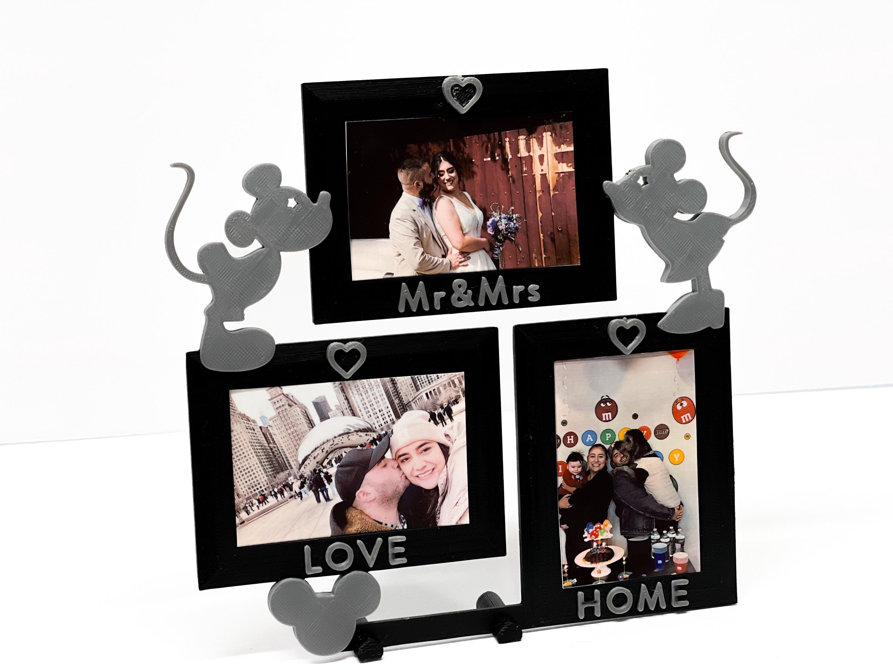 Mickey and Minnie Personalized Photo Frame Disney Inspired Picture ...
