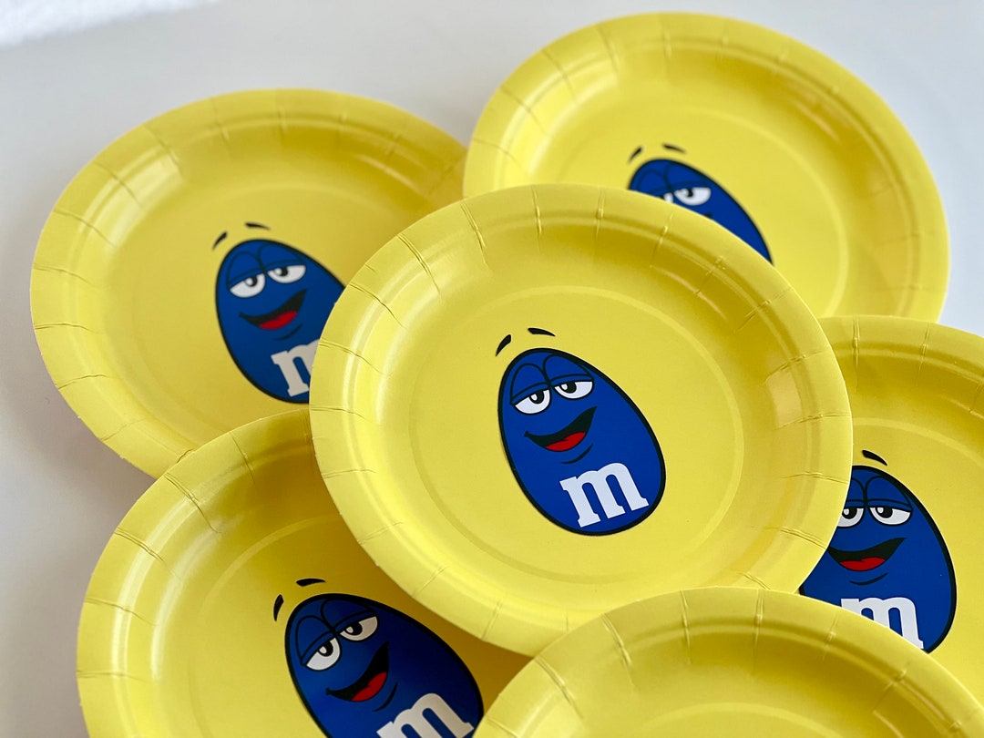 M&ms Paper Plates for Birthday Party M and Ms Themed Paper Plates Mms ...