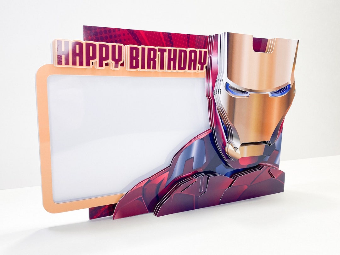 Iron Man Photo Frame Birthday Gift for Him Tonny Stark Photo Frame ...