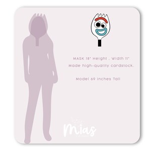 Forky Toy Story Costume Mask Halloween Forky Costume Toy Story Costume ...