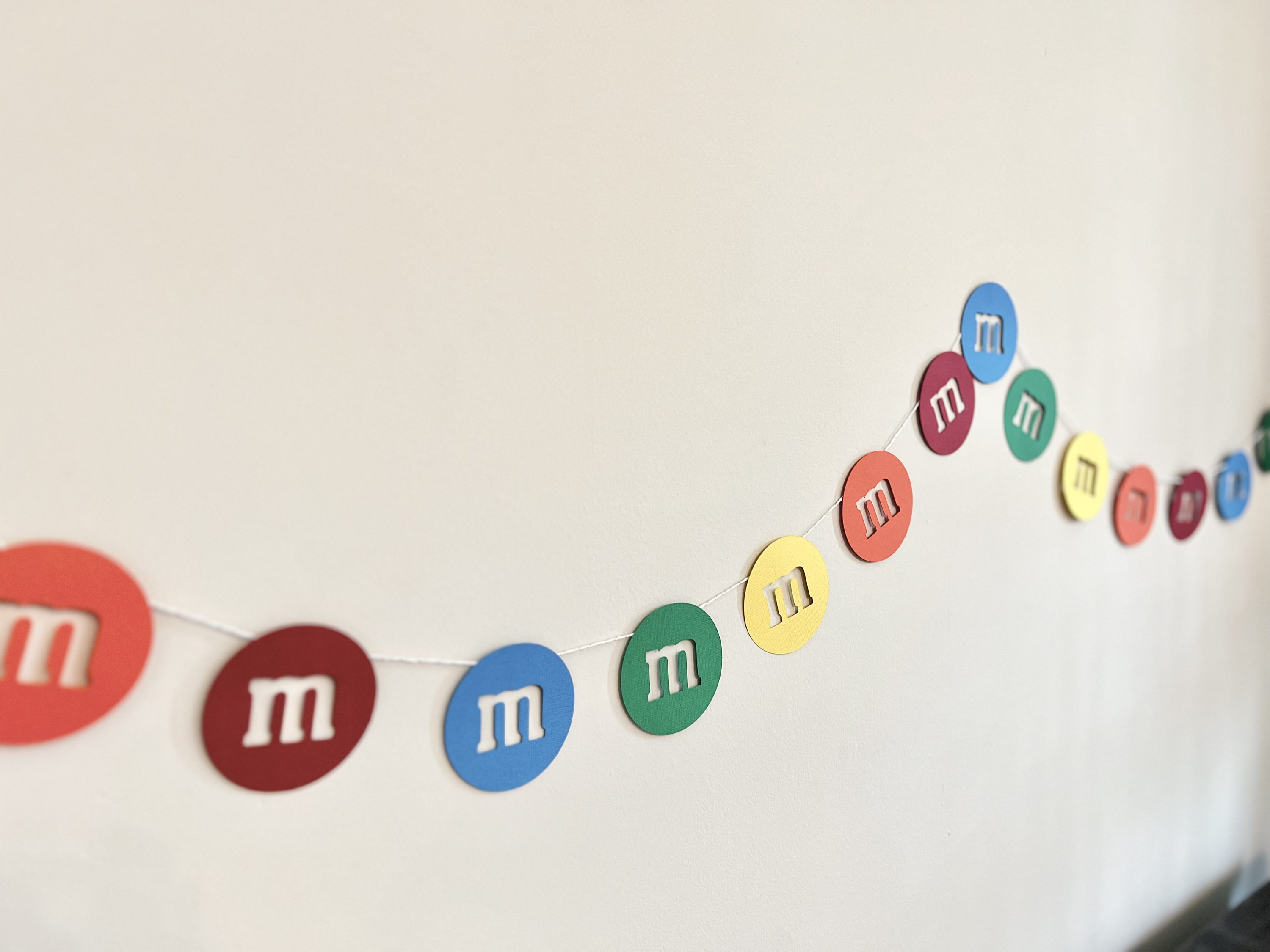 M&ms Birthday Decoration Candy M and Ms Chocolate Candy Theme Party Decoration M M Garland for ...
