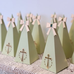 Baptism Favor Box for Guests Baptism Candy Box for Christening Party ...