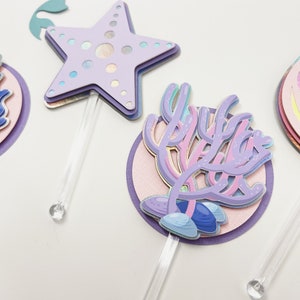 Mermaid Cupcake Toppers: Under the Sea Party Decorations - Etsy