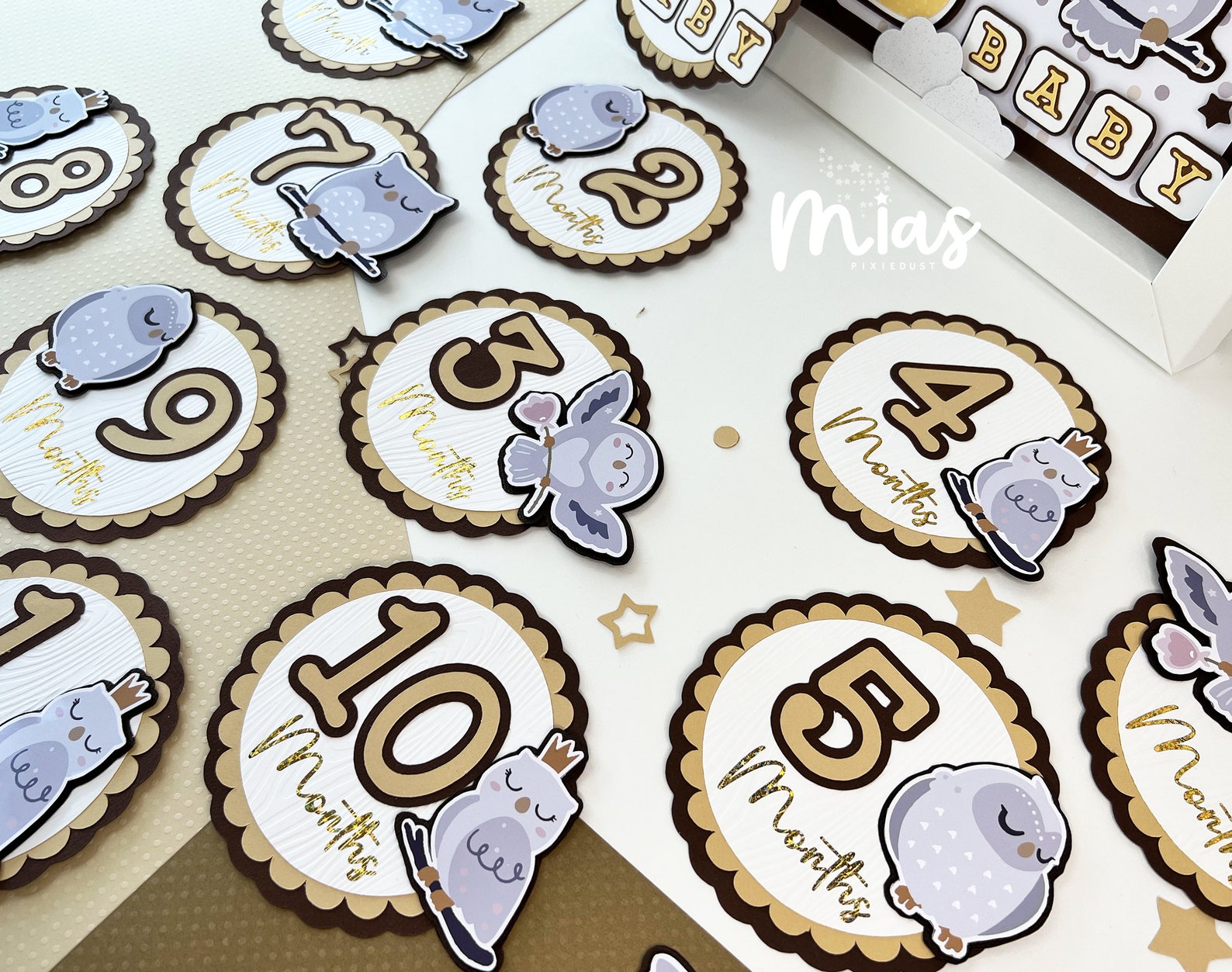 Baby Monthly Milestone Cards With Personalization Baby Ballerina Baby ...