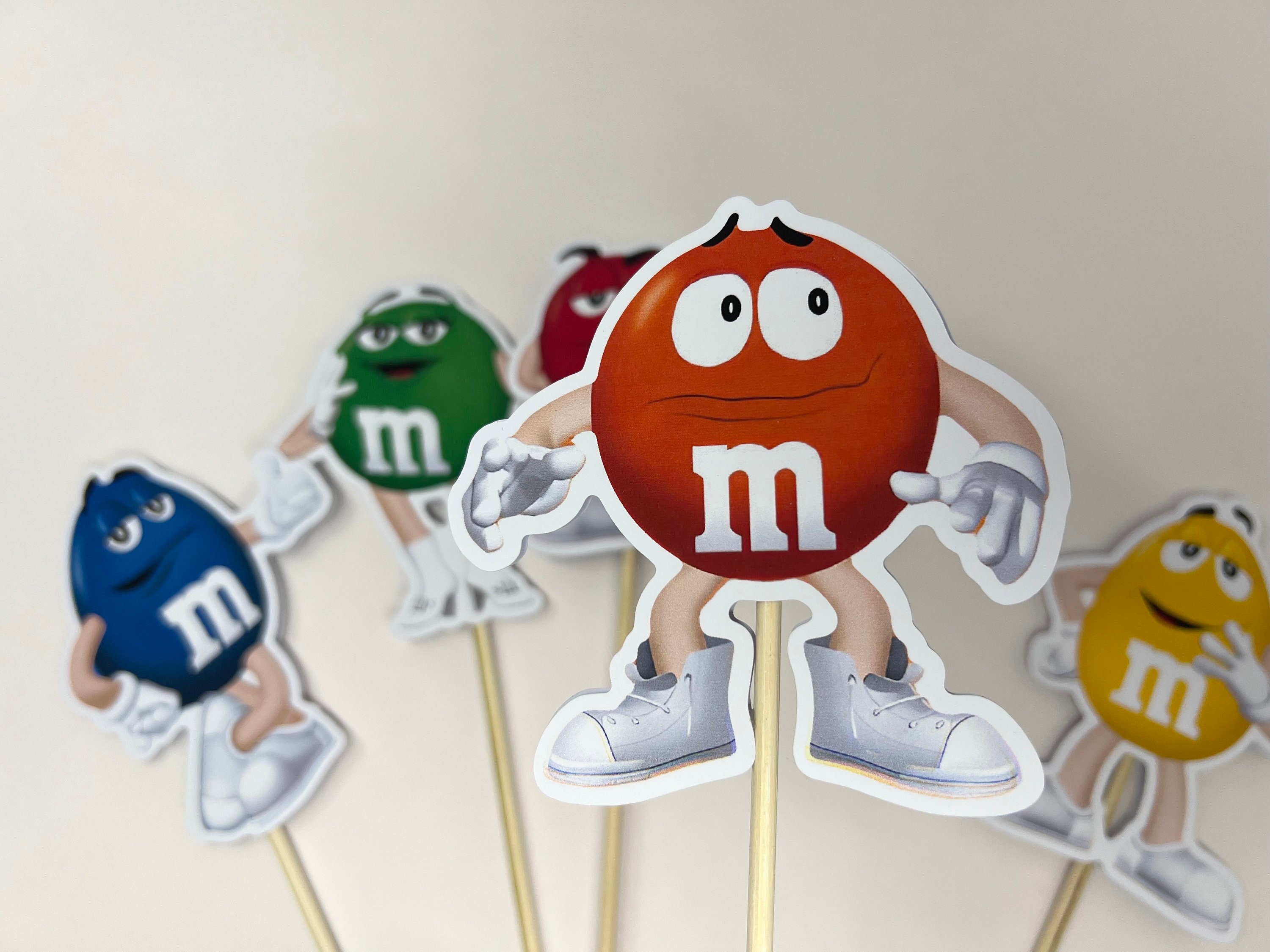 M&m's Centerpiece Sticks for Birthday Decor, M and Ms Characters ...