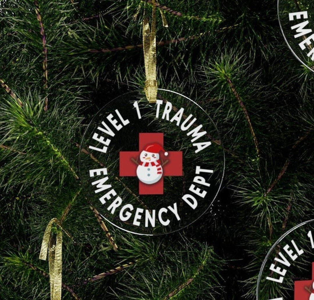 Level 1 Trauma ER Ornament, Emergency Department Worker Tech Doctor Co ...