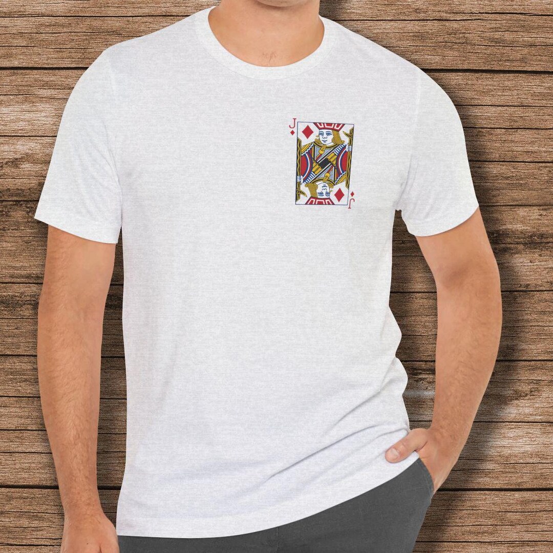 Jack of Diamonds Playing Card Deck Shirt, Spade Clubs Hearts Suits ...