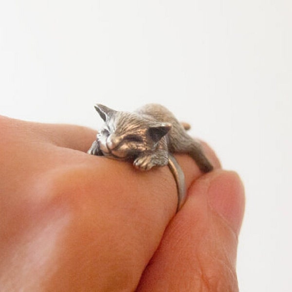Cat Ring - Etsy