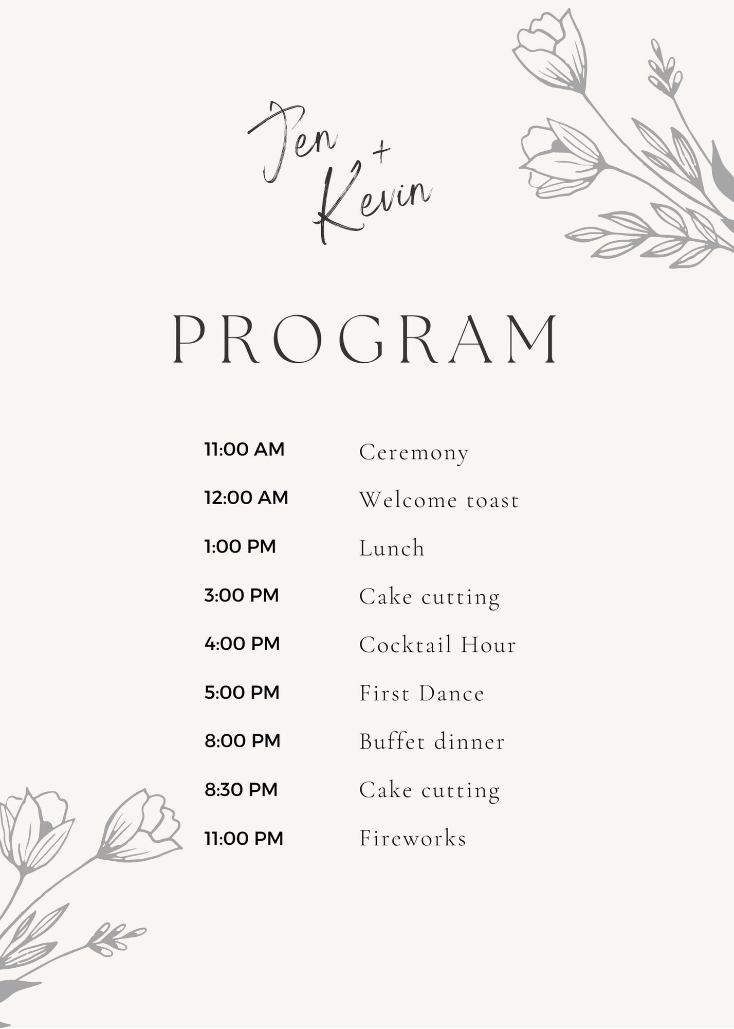 Custom Digital Wedding Suite Minimalist Invitations, Table Numbers ...