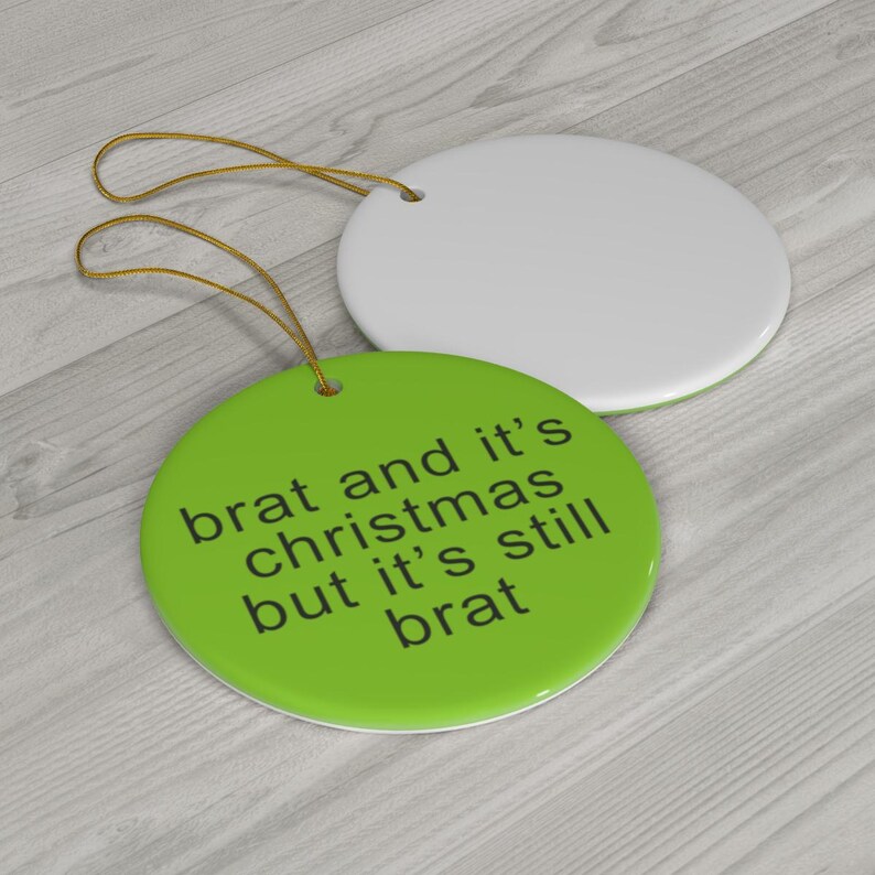 Ceramic Ornament, Charli XCX Brat Album Inspired Christmas Decor, 4 ...