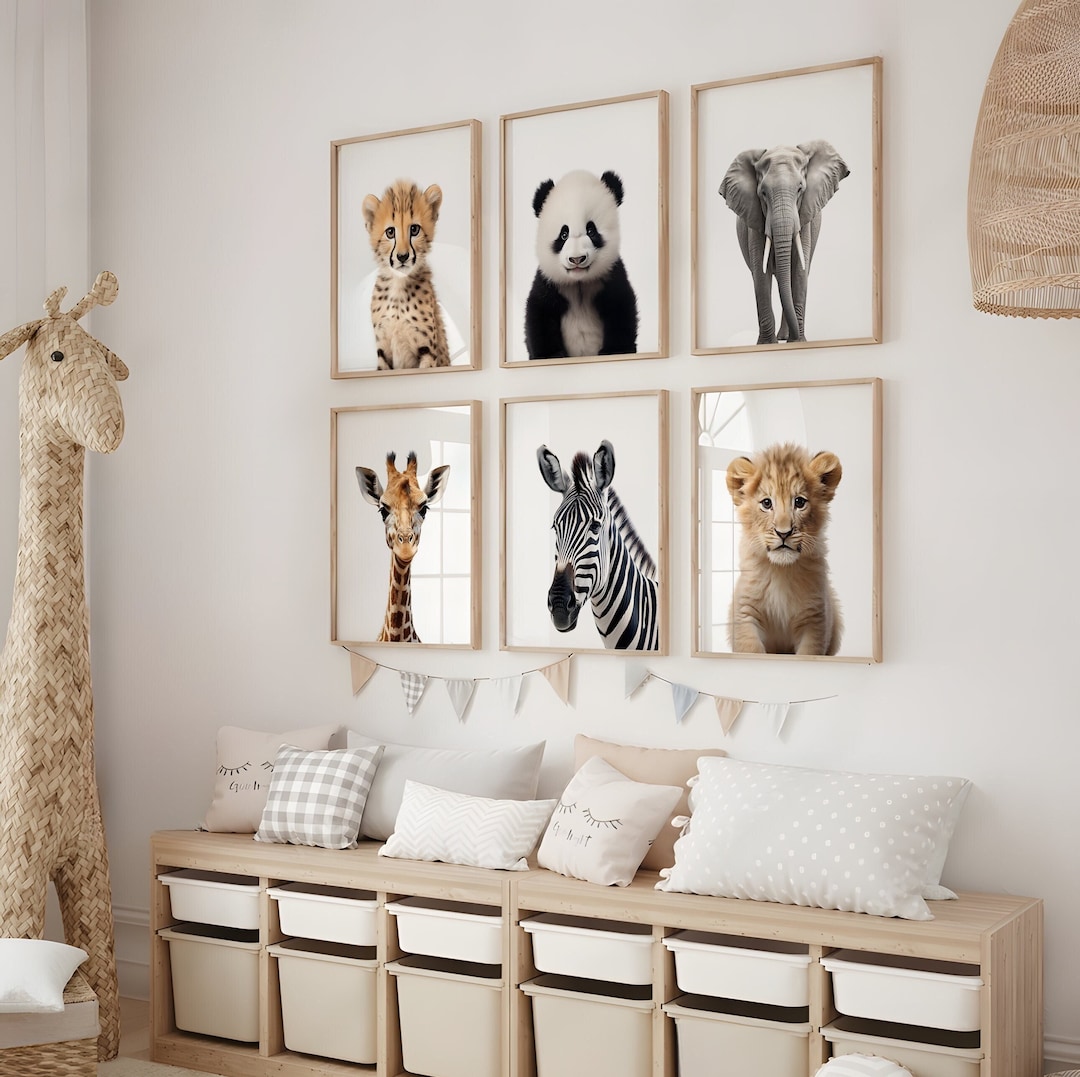 Safari Animal Prints Safari Nursery Decor Baby Christmas Gift- Safari ...