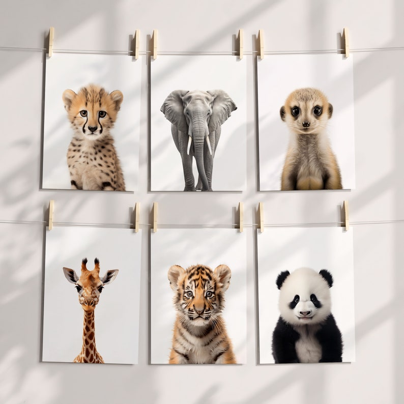 Safari Animal Prints Safari Nursery Decor Baby Christmas Gift - Etsy