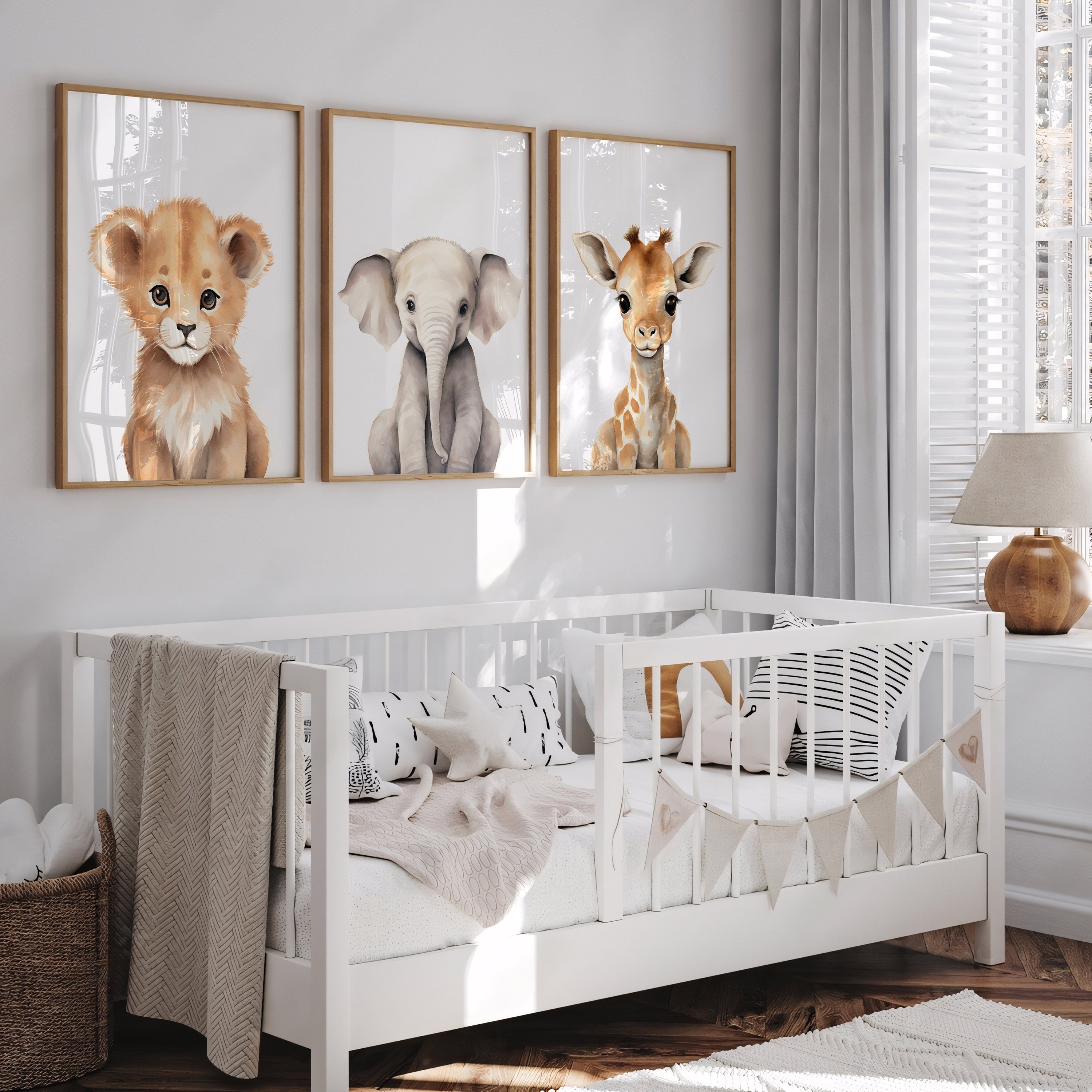Safari Nursery Prints Gender Neutral Nursery Wall Art - Etsy