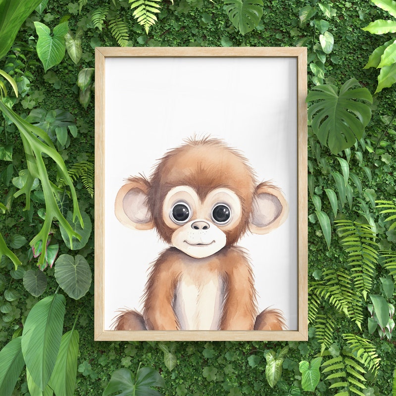 Monkey Nursery Decor - Etsy