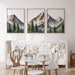 Mountain Nursery Wall Art Baby Nursery Decor - Set of 3 Watercolor ...