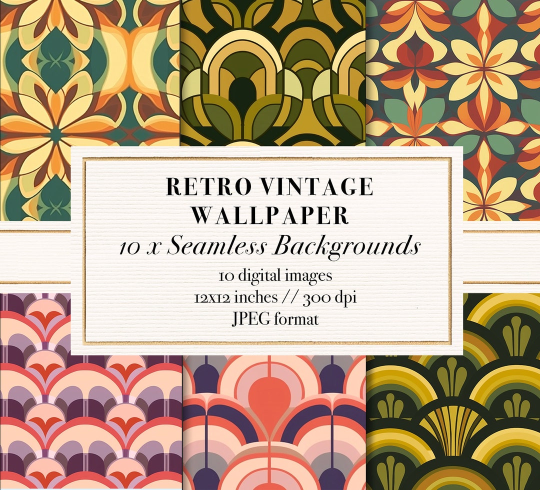 Wes Anderson Style Retro Sixties Seventies Wallpaper, Seamless ...