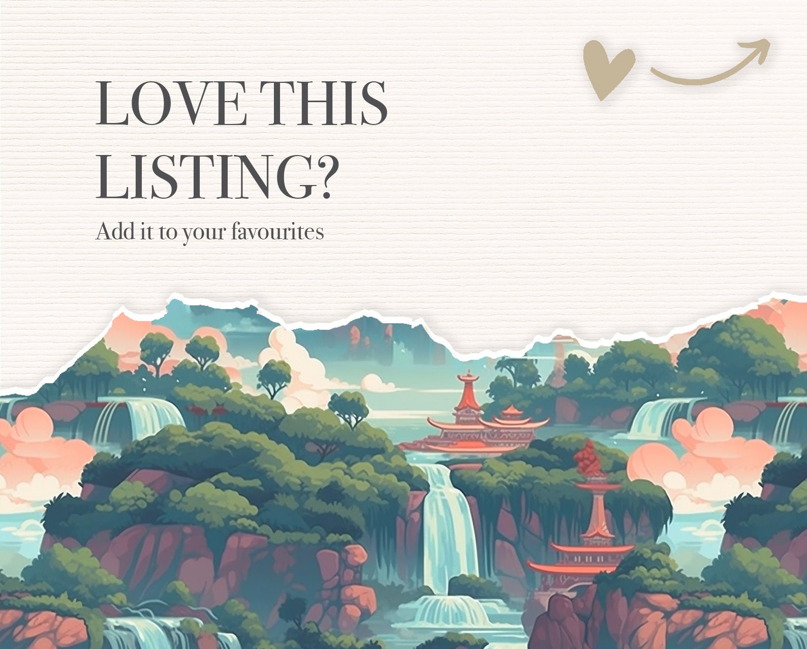 Studio Ghibli Style Waterfalls, Seamless Background Patterns, Printable ...