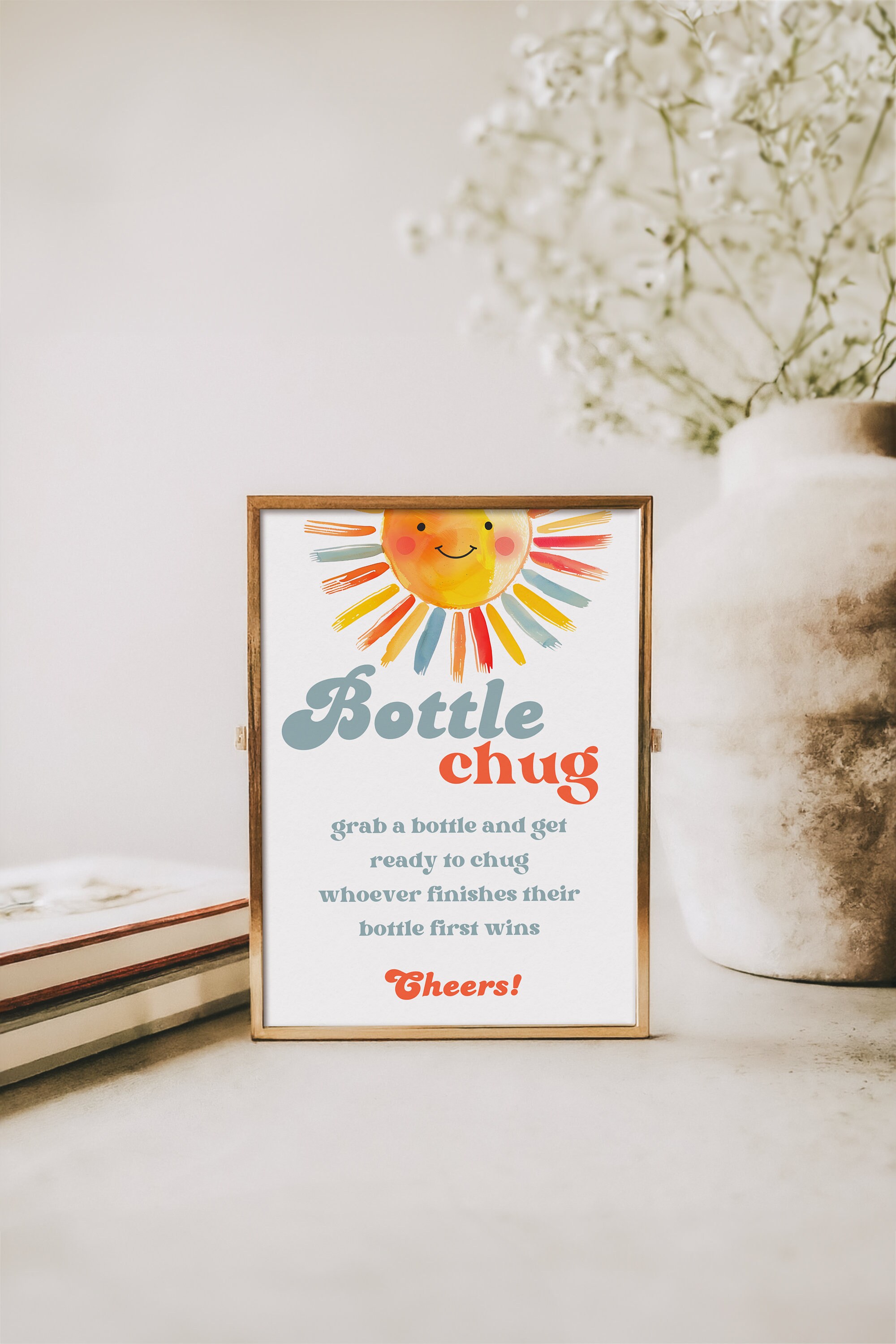 Baby Bottle Chug Game, Baby Shower Game, Baby Shower Activity, Bottle ...