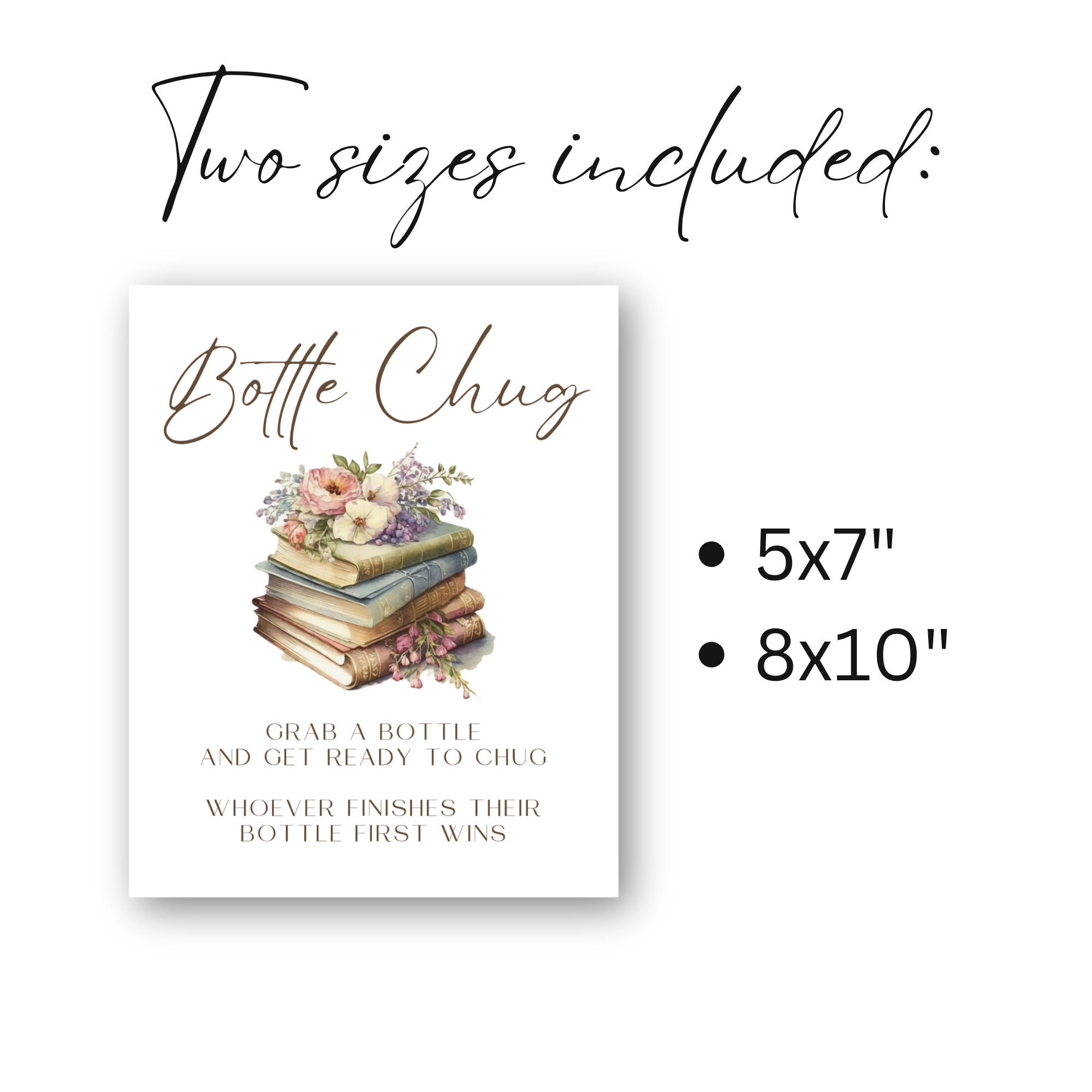 Bottle Chug Baby Shower Game, Storybook Themed Baby Shower Game ...