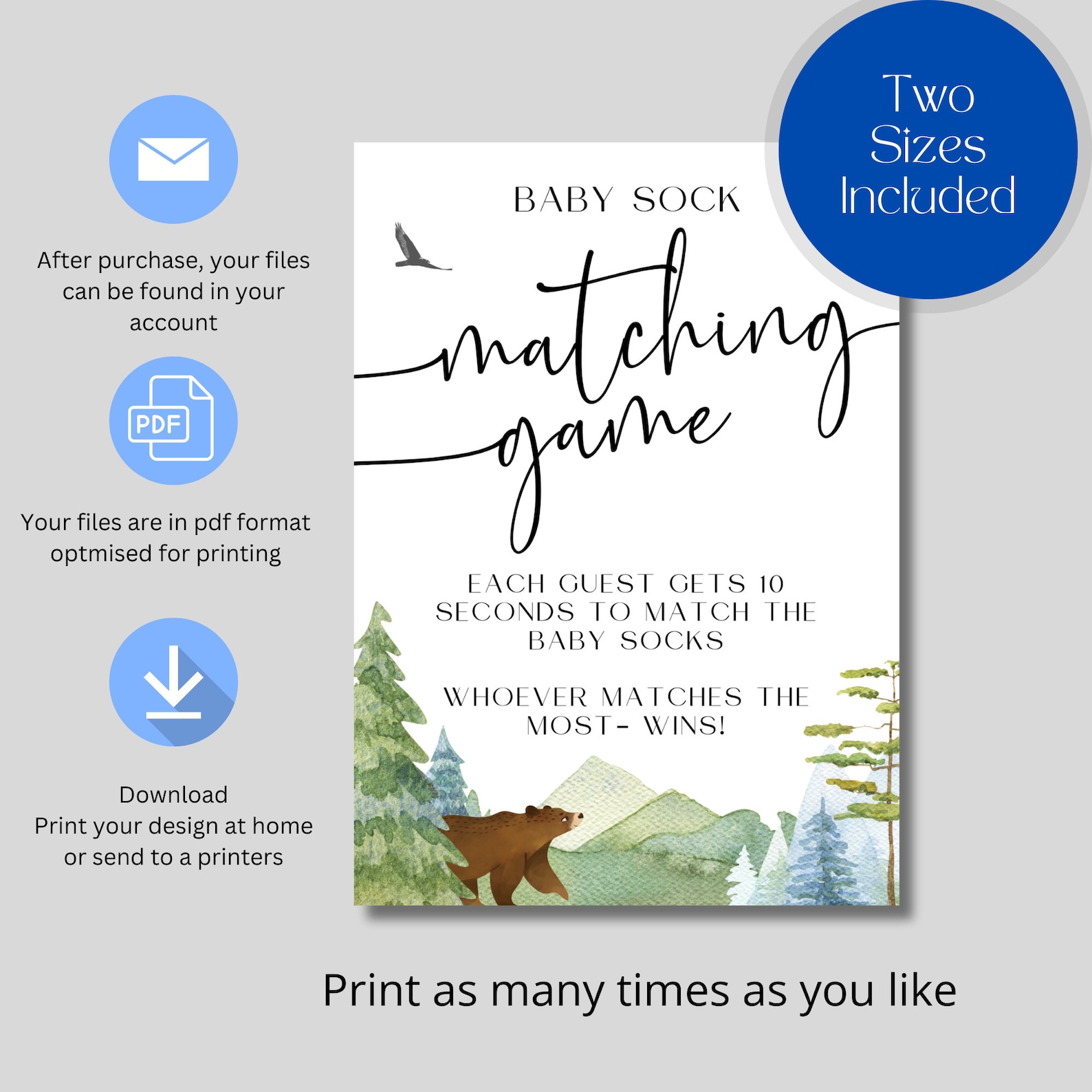 Matching Socks Baby Shower Sign, Let the Adventure Begin Baby Shower ...