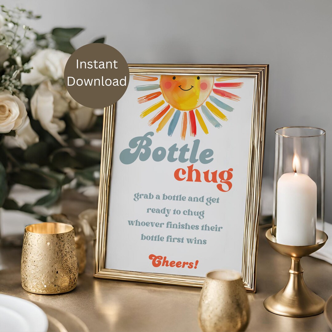 Baby Bottle Chug Game, Baby Shower Game, Baby Shower Activity, Bottle ...