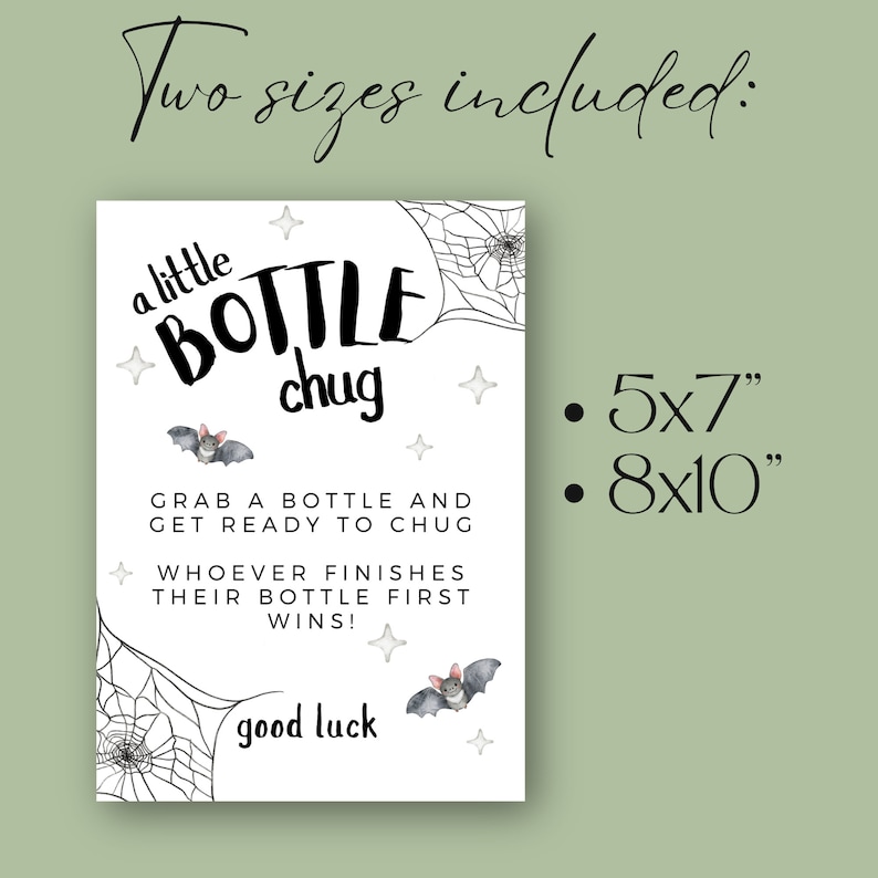 Baby Bottle Chug Game,baby Shower Game, Fall Baby Shower Activity ...