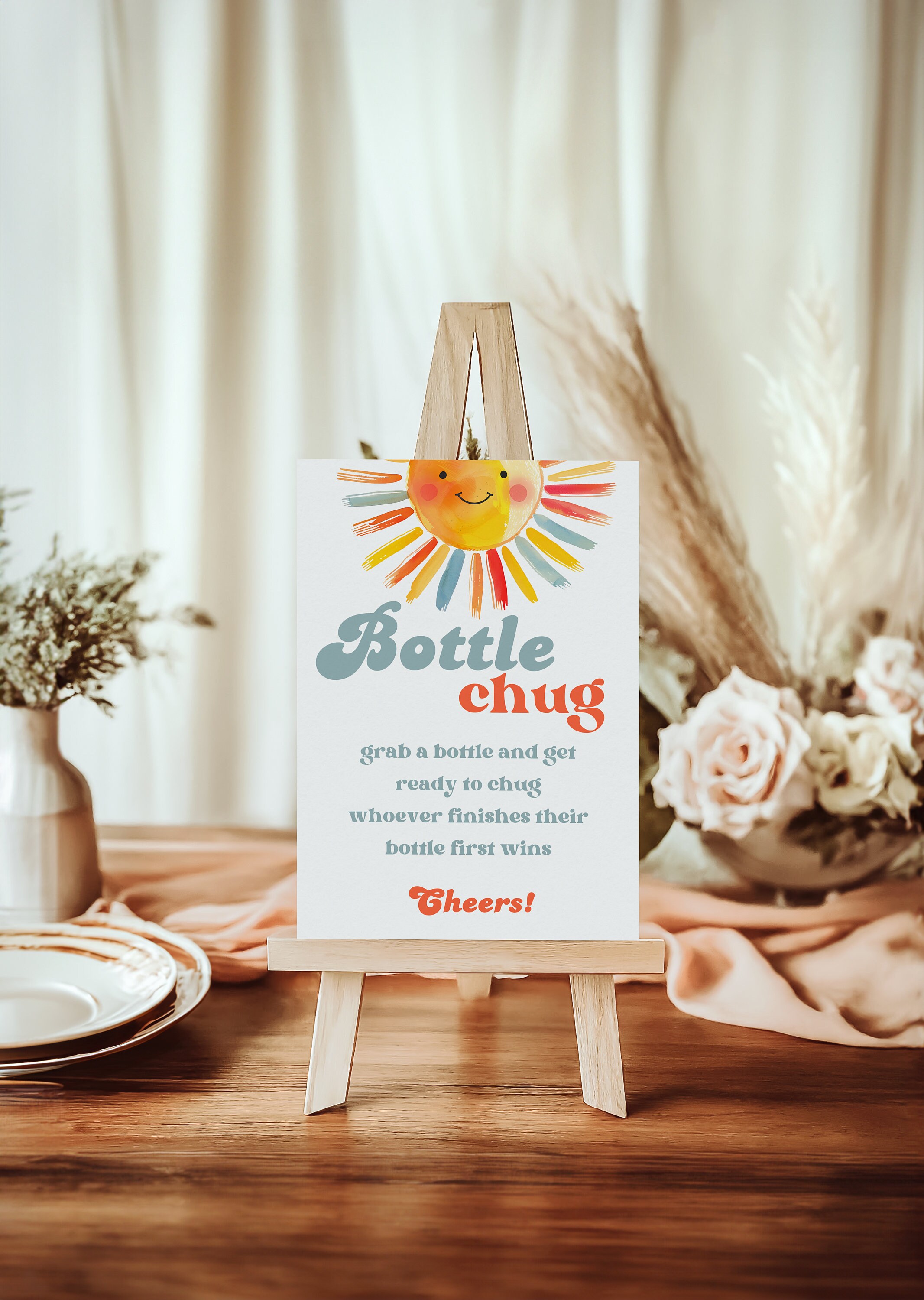 Baby Bottle Chug Game, Baby Shower Game, Baby Shower Activity, Bottle ...