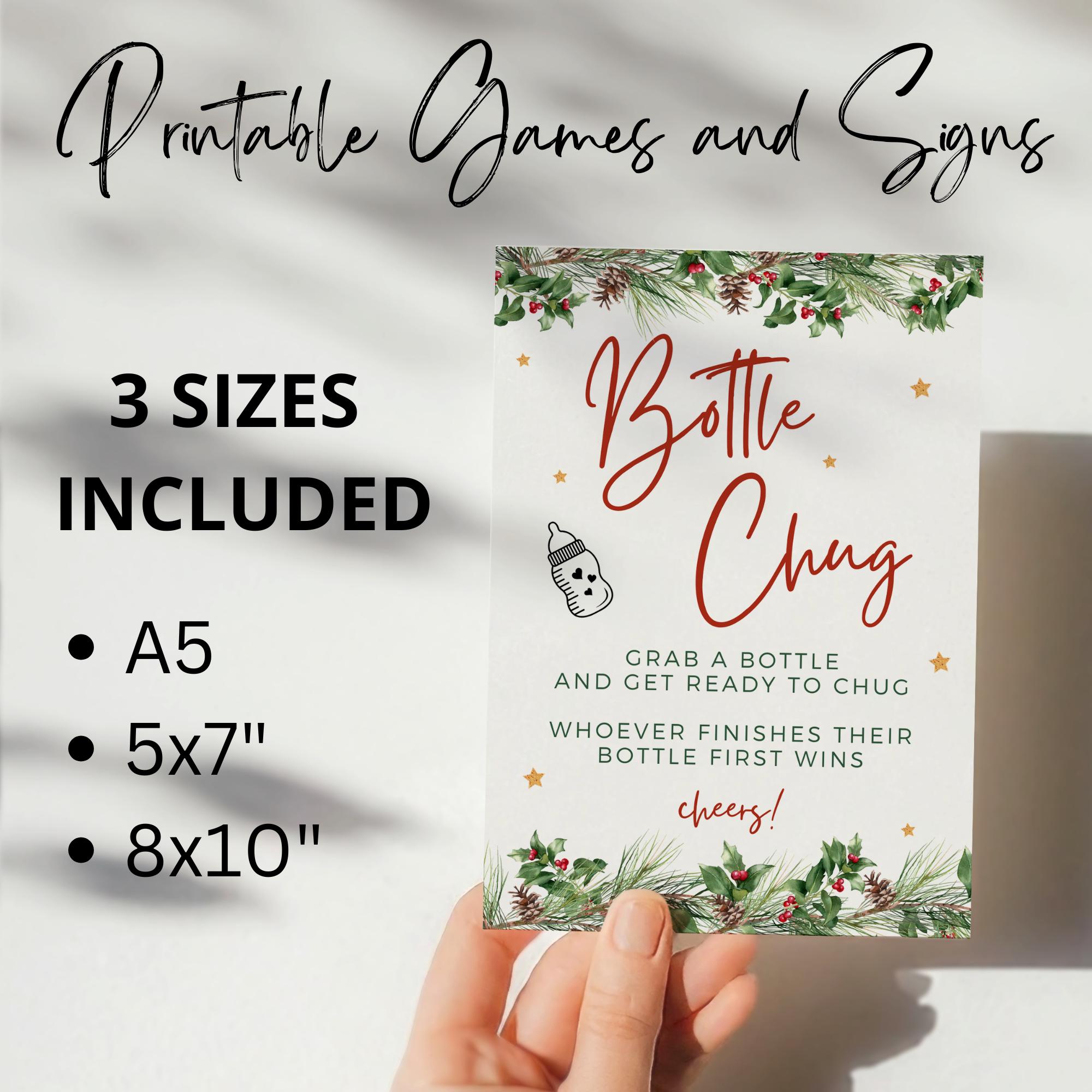 Santa Baby Baby Shower Game Bundle, Christmas Baby Shower Games, Winter ...