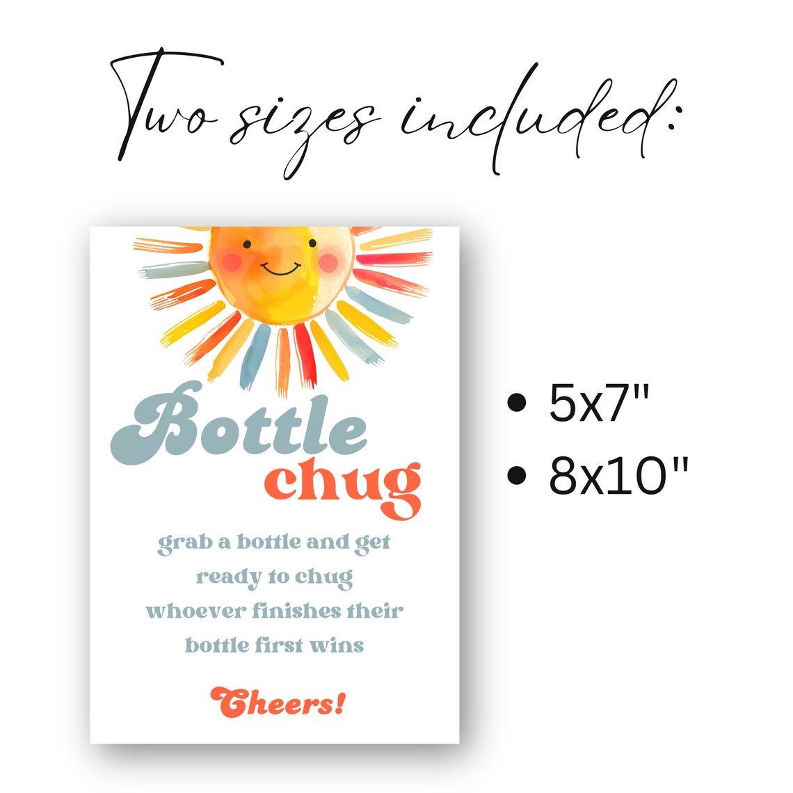 Baby Bottle Chug Game, Baby Shower Game, Baby Shower Activity, Bottle ...